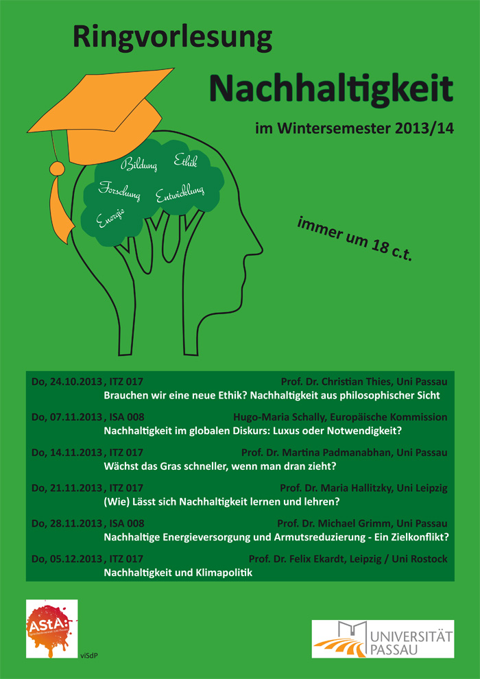 Ringvorlesung Nachhaltigkeit – Nachhaltigkeit und Klimapolitik : Campus Passau Blog